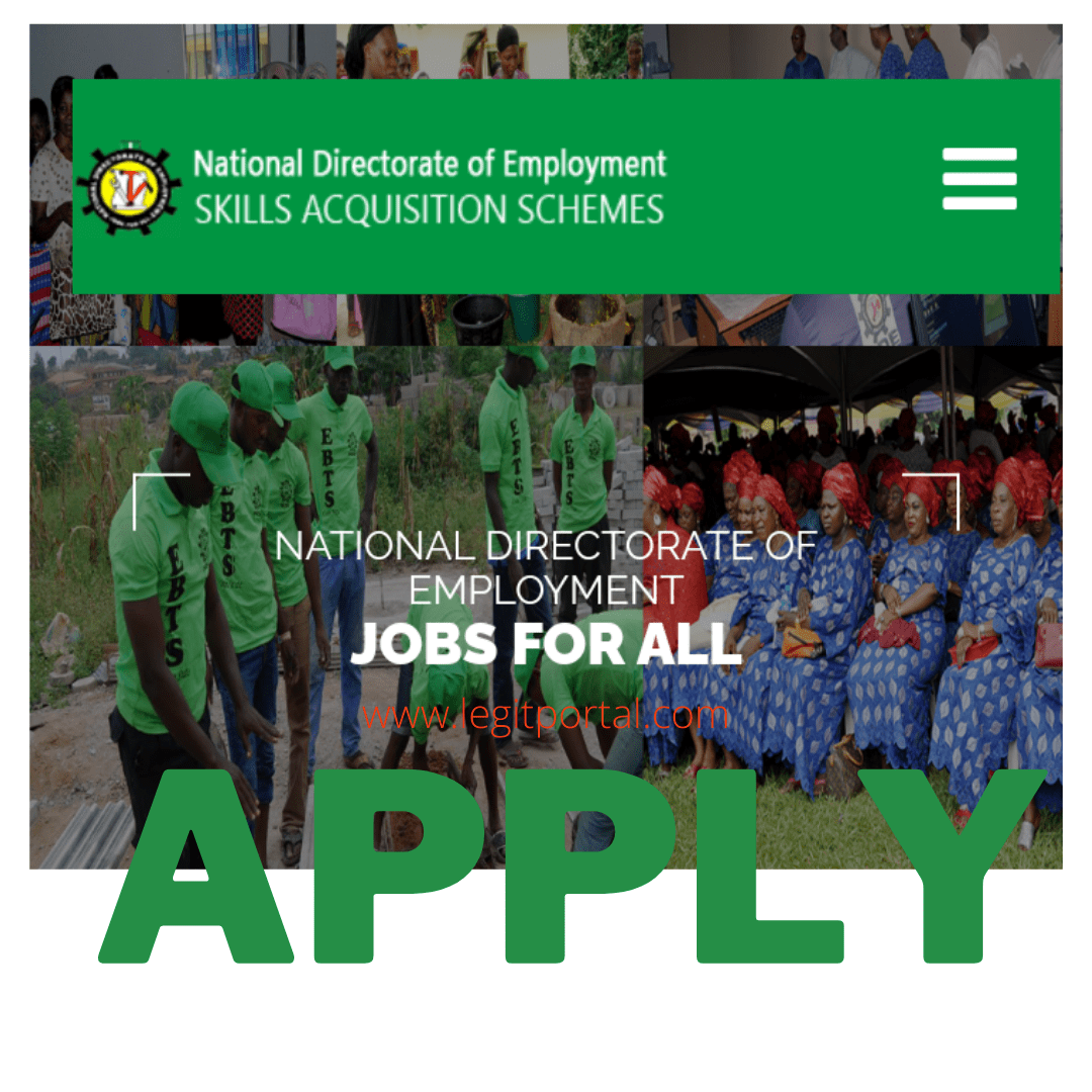 NDE Small Scale Enterprises (SSE) Application Form/Link Portal
