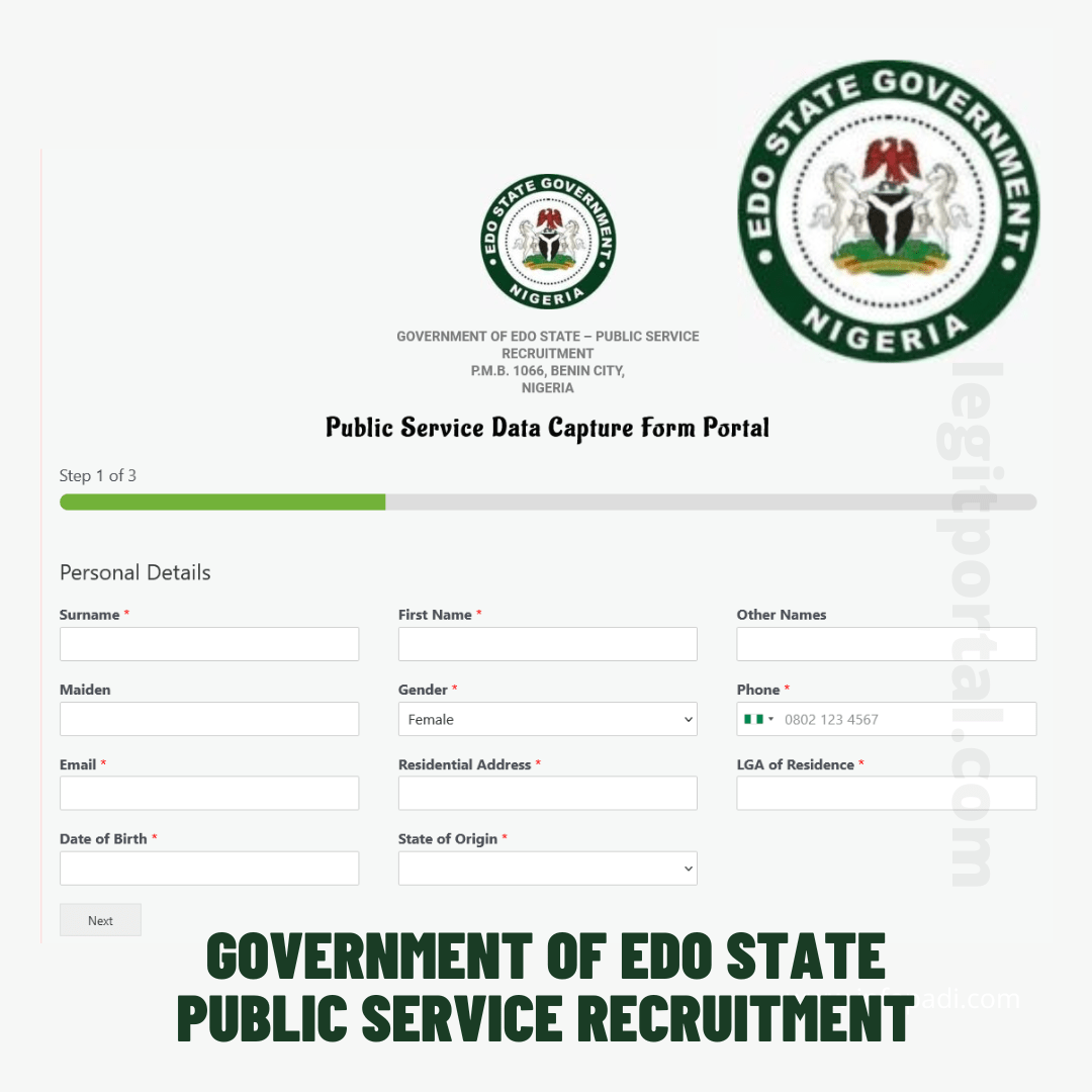 Edo State Public Service Recruitment 2022 Ng