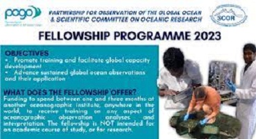 POGO-SCOR Fellowship Program for Developing Countries - Apply