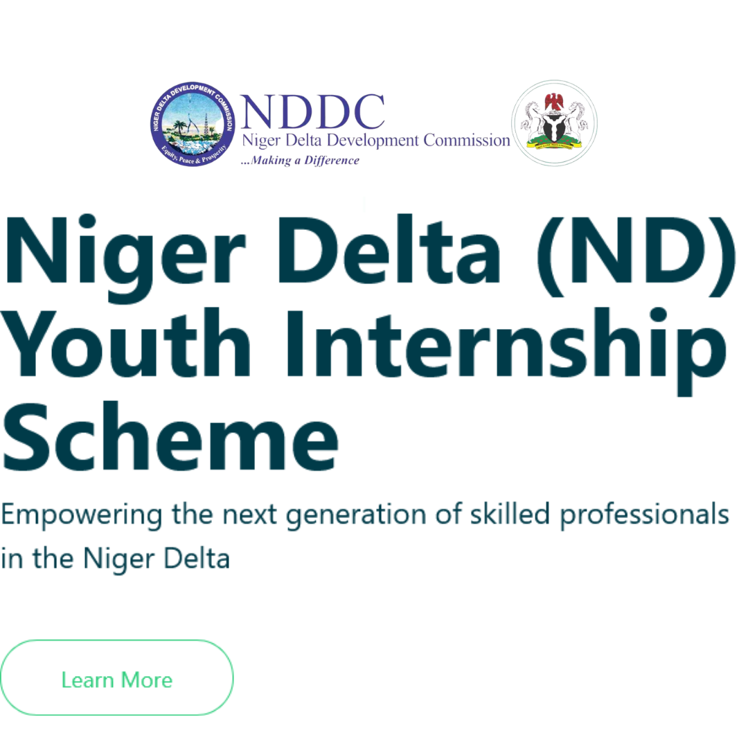 Niger Delta (ND) Youth Internship Scheme | NDDC Portal